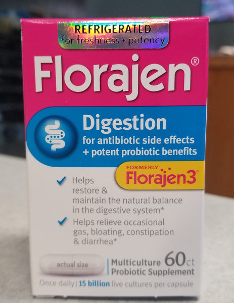 Florajen: 60 Capsules | Digestion & Immune Support | The Compounder